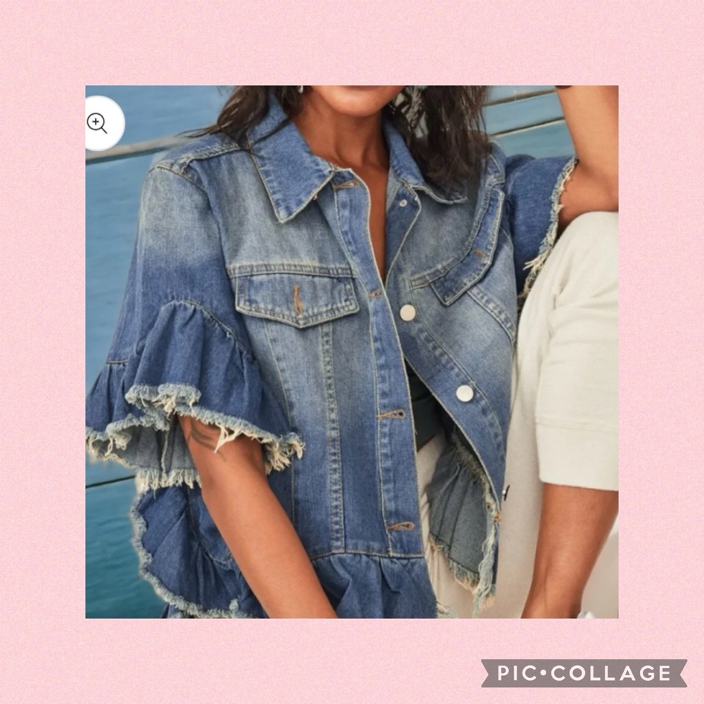 Turn Back Time, Denim Jacket - Gem